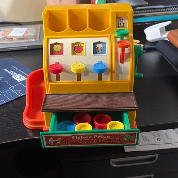 Fisher-Price | Toys | Vintage 974 Fisherprice Classic Cash Register Toy ...